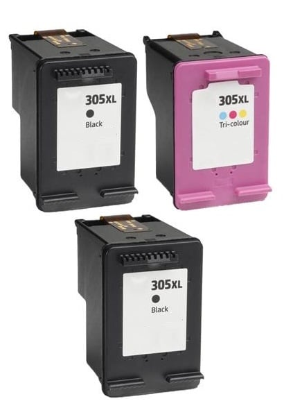 Remanufactured HP 305XL Black & 305XL Colour High Capacity Ink ...